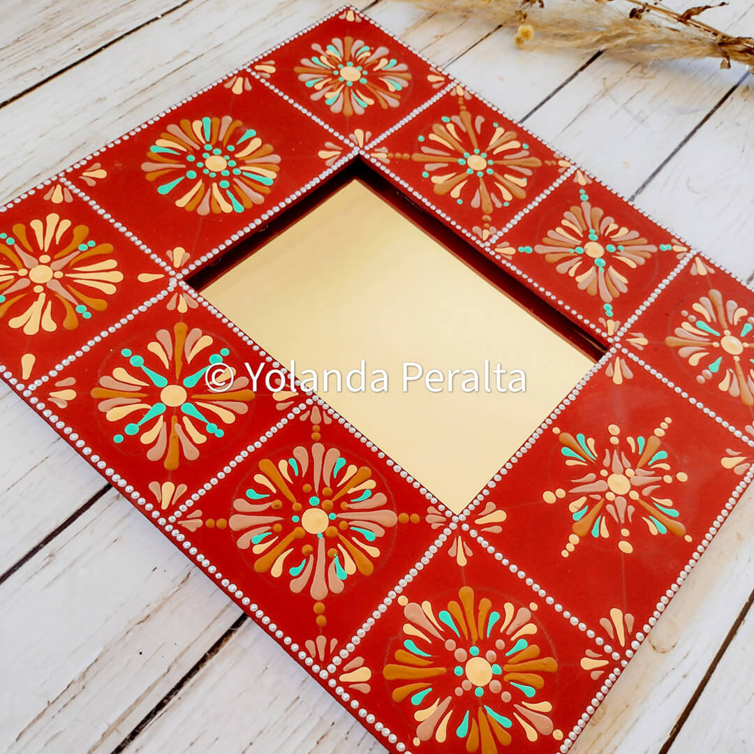 Turkish Eye Mandala Mirror - 50cm (20") - Free Shipping | Dot Art Mandala